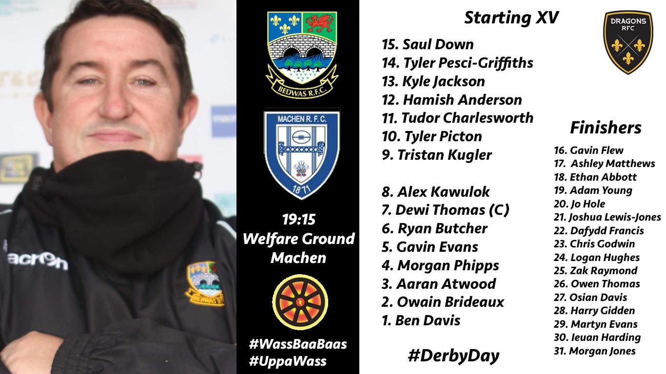 Bedwas Barbarians take on Machen first team – BEDWAS RFC